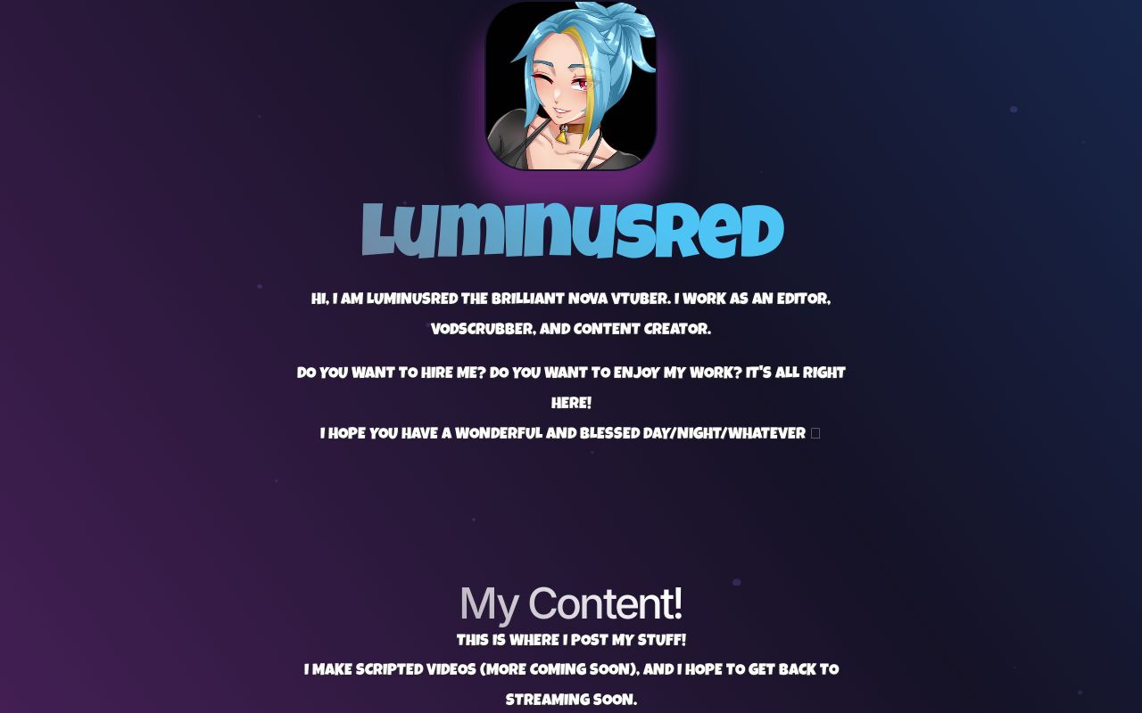 LuminusRed's Universe